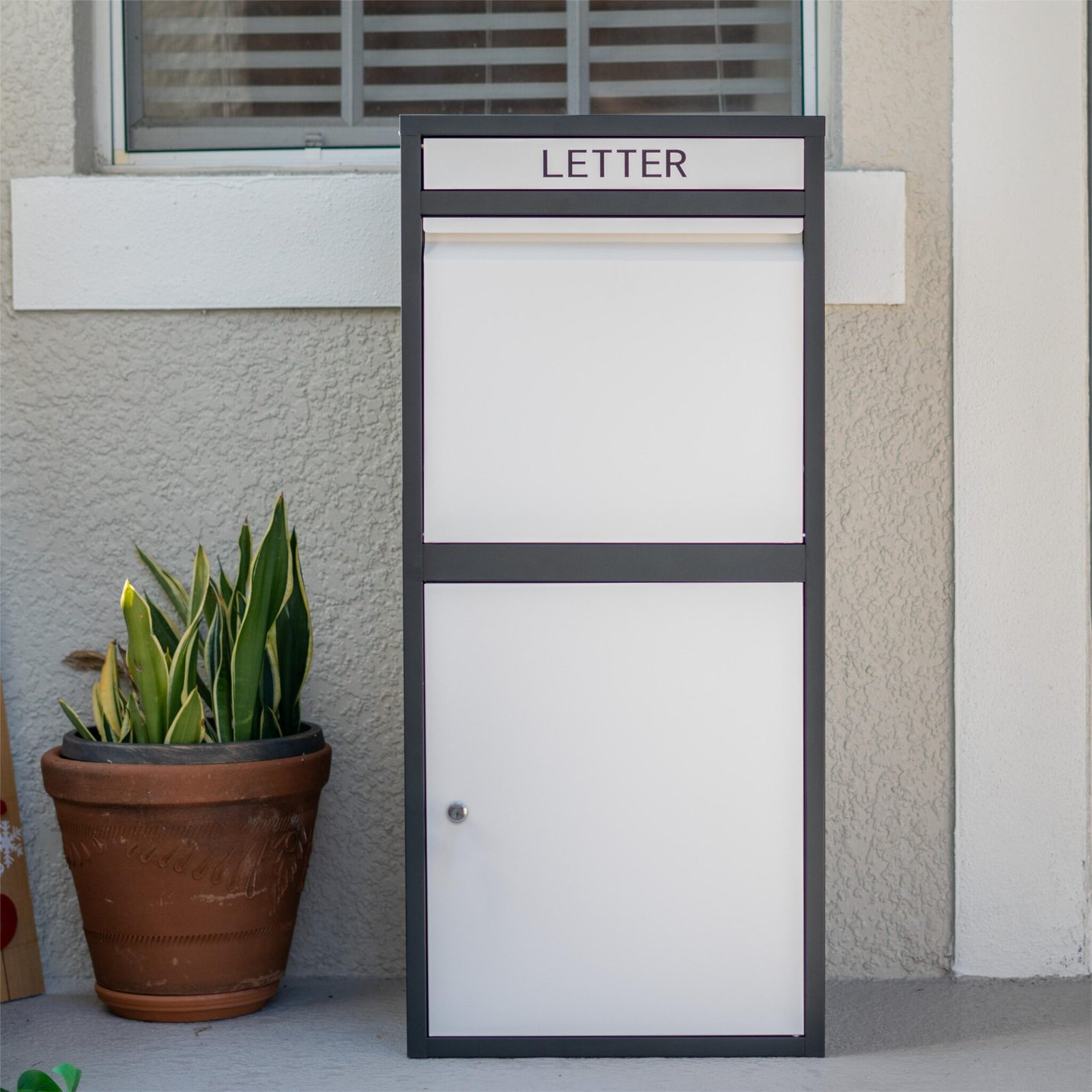 PACKAGE DELIVERY BOX - WHITE COLOR - Package Box for Porch, Large ...