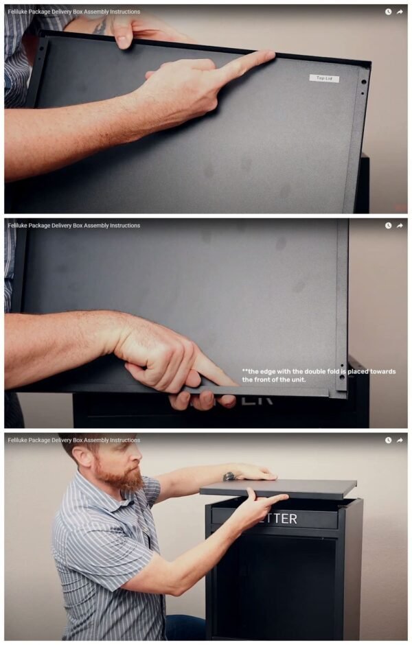How to Assemble Feliluke Mail and Package Box - Feliluke® Package ...